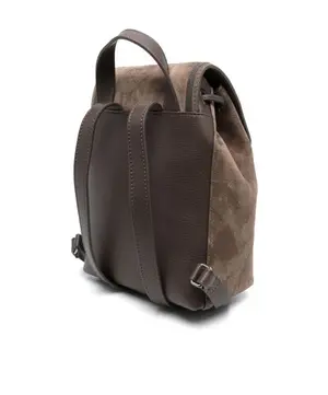Brunello Cucinelli Crystal-embellished Leather Backpack