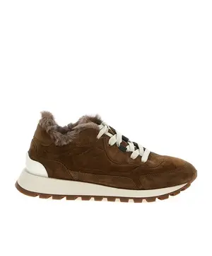 Brunello Cucinelli Suede Lace-up Sneakers