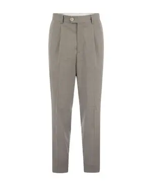 Brunello Cucinelli Virgin Wool Tailored Trousers