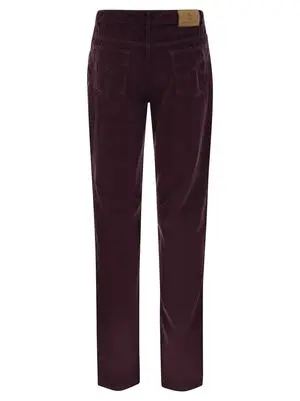 Brunello Cucinelli Logo Patch Straight-leg Trousers