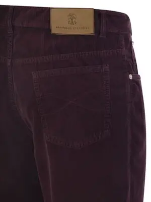 Brunello Cucinelli Logo Patch Straight-leg Trousers