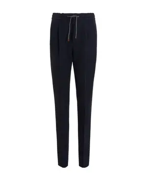 Brunello Cucinelli Drawstring Tapered Trousers