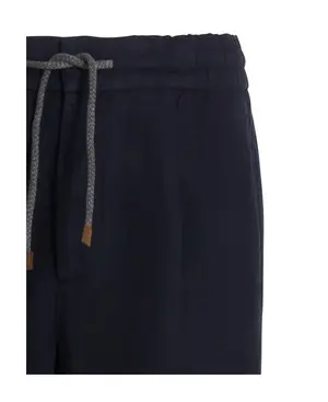 Brunello Cucinelli Drawstring Tapered Trousers