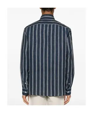 Brunello Cucinelli Stripe Detailed Button-up Shirt