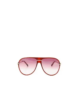 Maje Aviator Logo Sunglasses