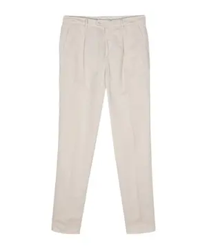 Brunello Cucinelli Pleated Tailored Trousers - White