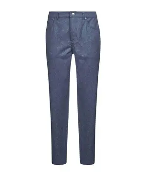 Brunello Cucinelli Logo Patch Tapered Leg Trousers