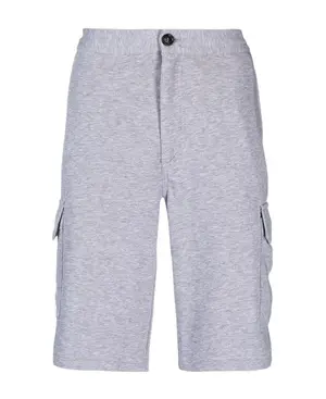 Brunello Cucinelli Mélange Straight-leg Shorts With Cargo Pockets