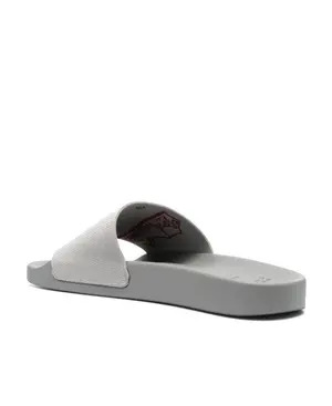 Brunello Cucinelli Embroidered Logo Slides