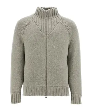 Brunello Cucinelli Roll Neck Knitted Cardigan