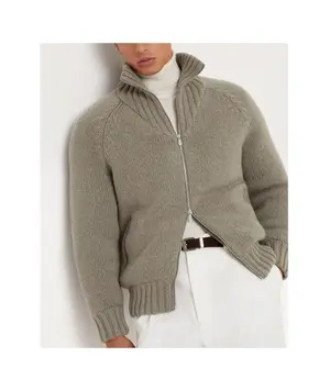 Brunello Cucinelli Roll Neck Knitted Cardigan