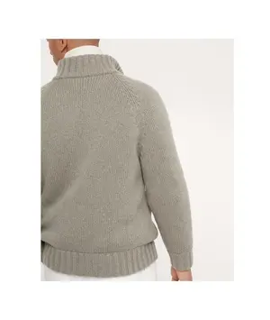 Brunello Cucinelli Roll Neck Knitted Cardigan