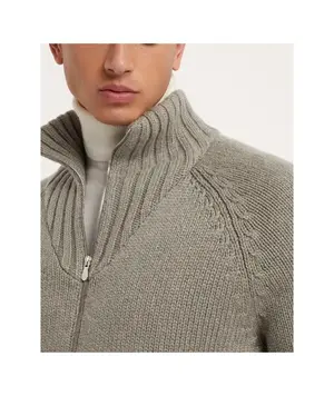 Brunello Cucinelli Roll Neck Knitted Cardigan