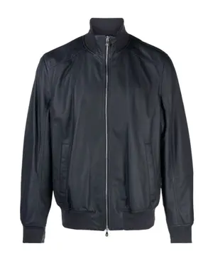 Brunello Cucinelli Zip-up Leather Bomber Jacket