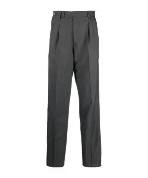 Brunello Cucinelli Mid-rise Tailored Wool Trousers - Black