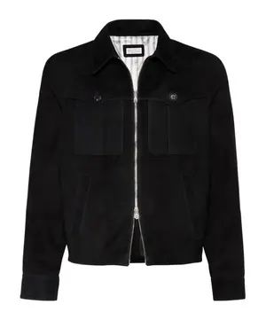 BRUNELLO CUCINELLI Brunello Cucinelli Zip-Up Shirt Jacket With Buttoned Pockets