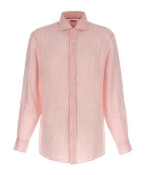 Brunello Cucinelli Long-sleeved Button-up Shirt - Pink