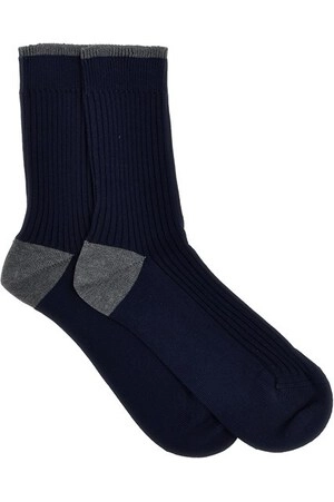 Brunello Cucinelli Ribbed Crew Socks