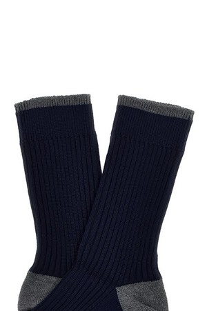 Brunello Cucinelli Ribbed Crew Socks