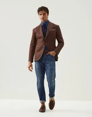Brunello Cucinelli Button-down Collar Denim Shirt