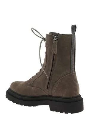 Brunello Cucinelli Lace-up Ankle Boots