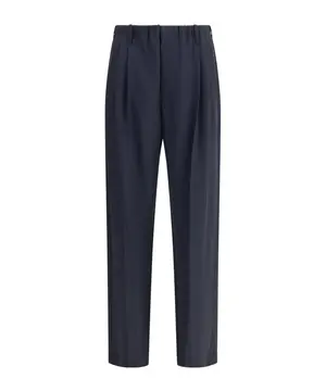 Brunello Cucinelli Elastic-waistband Pleated Trousers - Black