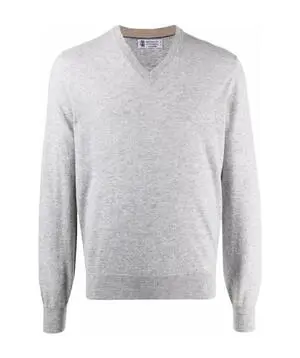 Brunello Cucinelli Ribbed-knit Jumper - White