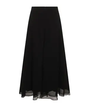 Brunello Cucinelli Pleated Midi Circle Skirt