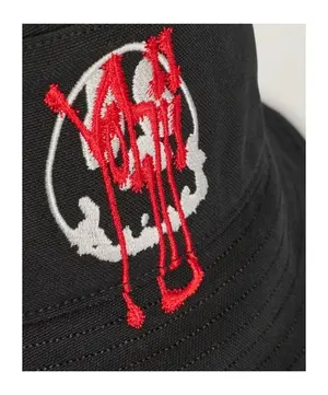 Y3 Embroidered Chito Artwork Bucket Hat