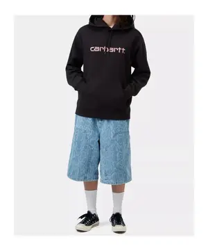 Carhartt Work In Progress Embroidered Script Logo Hooded Sweatshirt