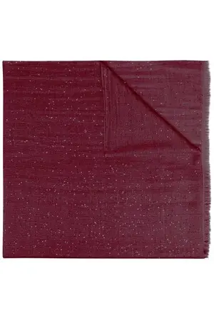 Brunello Cucinelli Sequin-embellished Fringed Scarf - Red
