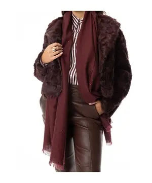 Brunello Cucinelli Sequin-embellished Fringed Scarf - Red