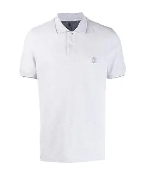 Brunello Cucinelli Embroidered Logo Polo Shirt