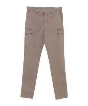 Brunello Cucinelli Cargo-pocket Cotton Trousers - Gray