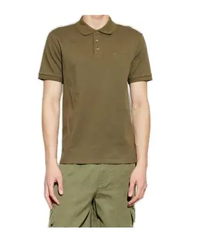 Balmain Logo Detailed Short Sleeved Polo Shirt