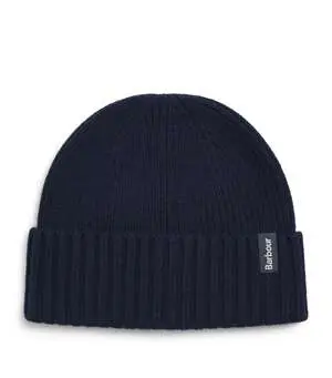 Barbour Wool-cashmere Danforth Beanie - Navy