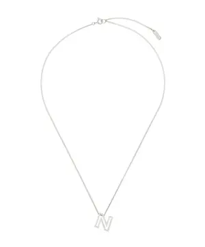 NUMBERING Cuban Chain Necklace - Silver