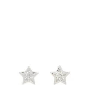 NUMBERING Star Earrings - Silver
