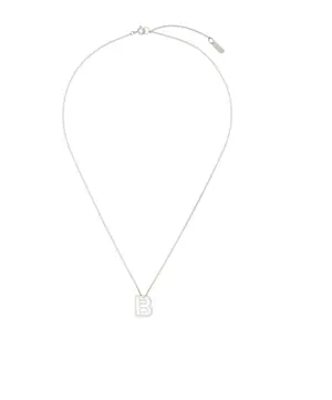 NUMBERING Cuban Chain Necklace - Silver