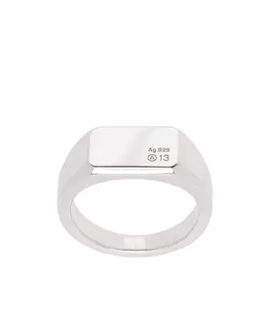 NUMBERING Signet Ring - Silver