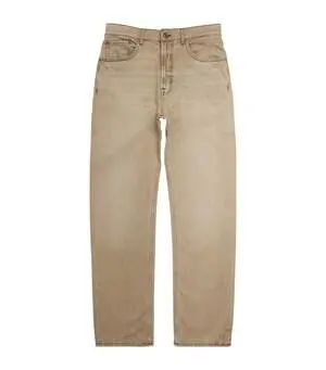 7 For All Mankind Easy Straight Jeans - Brown