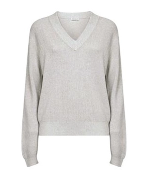 Brunello Cucinelli Long Sleeve V-neck Sweater - No