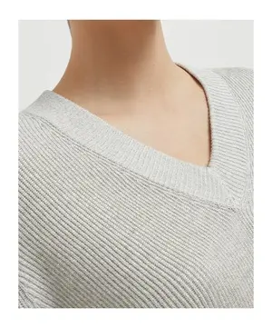 Brunello Cucinelli Long Sleeve V-neck Sweater