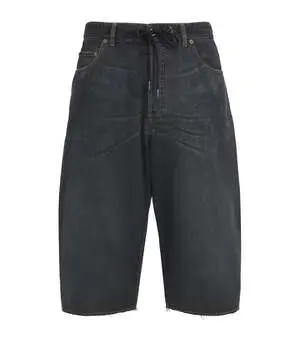 MAISON MARGIELA Denim Drawstring Shorts - Navy