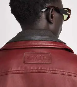 Amiri Vintage-cut Leather Jacket