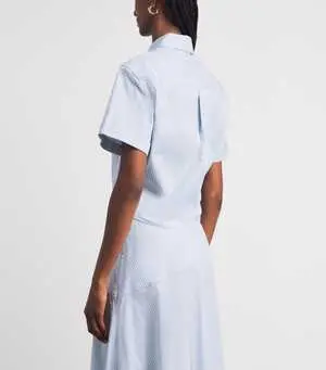 Theory Striped Tie-front Shirt - Blue