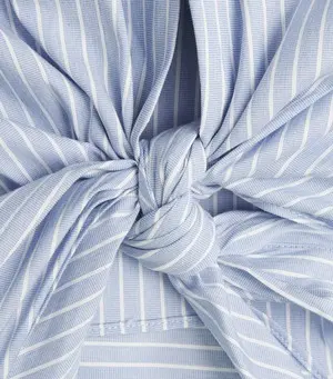 Theory Striped Tie-front Shirt - Blue