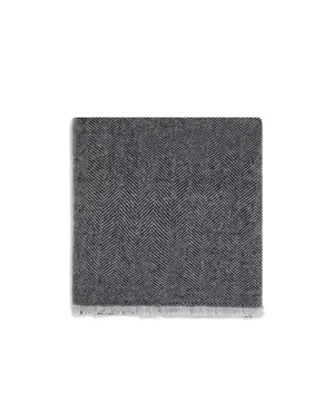 Brunello Cucinelli Herringbone Fringed Scarf