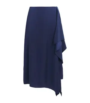 Theory Crushed Satin Sarong Skirt