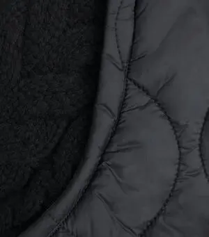 Veronica Beard Quilted Patra Jacket With Cable Knit Sleeves - Black